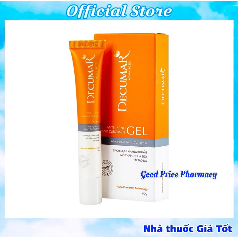 Kem Nghệ Ngừa Mụn Decumar Gel Advanced 20gr Hàng Chính Hãng | Shopee ...