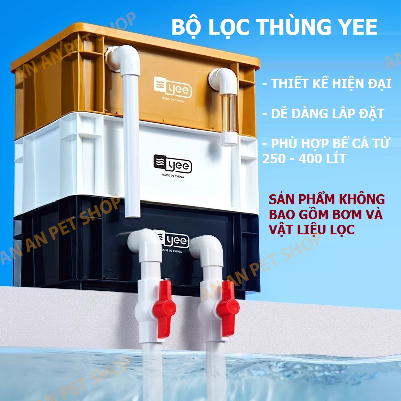 Bộ Lọc thùng YEE, Baki cho Hồ cá cảnh | Dễ dàng Lắp đặt (Không bao gồm ...
