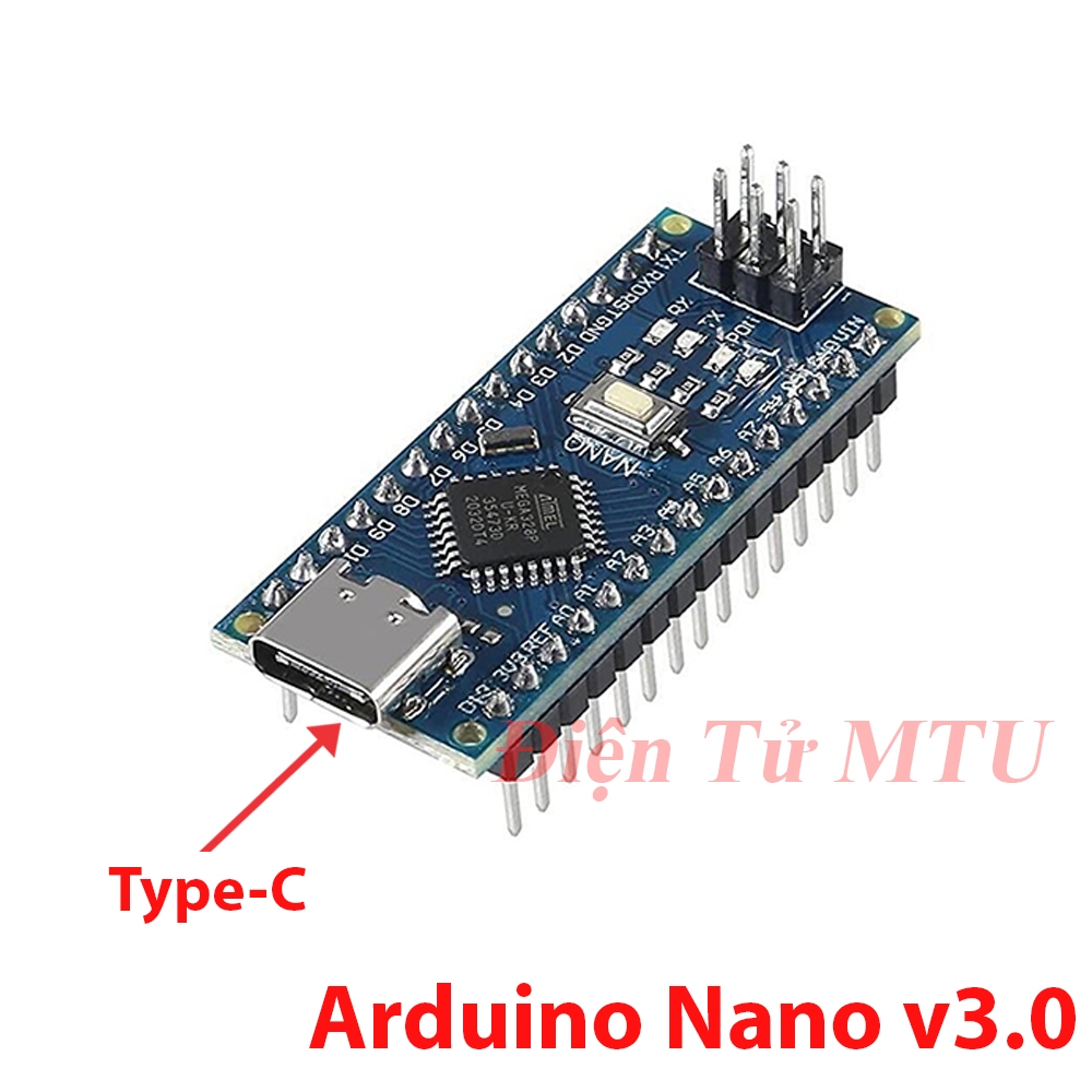 mạch Arduino Nano V3.0 CH340 Có kèm cáp Mini USB - Atmega328P | Shopee ...
