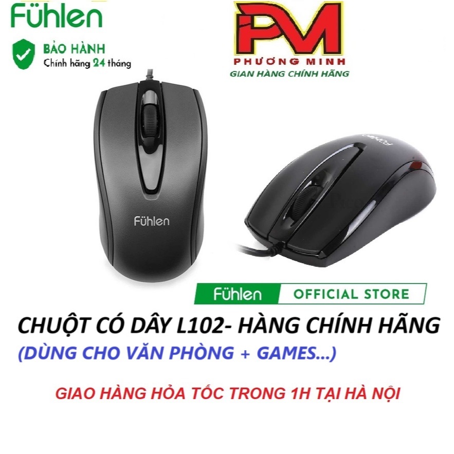 Chuột có dây/ Gaming Fuhlen L102 (3 màu) - Hàng Chính Hãng bảo hành 1 ...