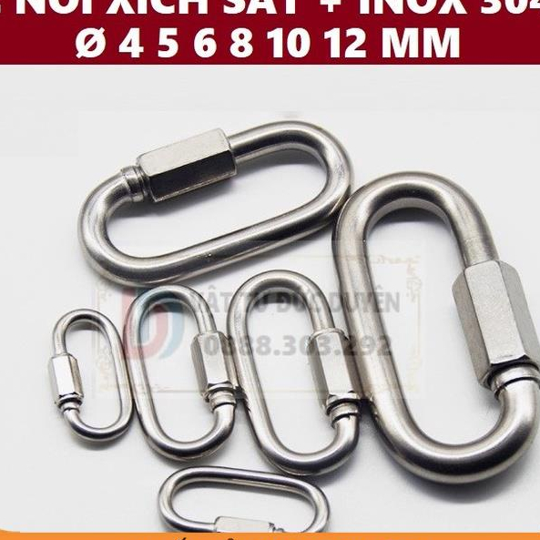Nối xích C INOX 304 Phi 4 5 6 8 10 12 mm | Shopee Việt Nam