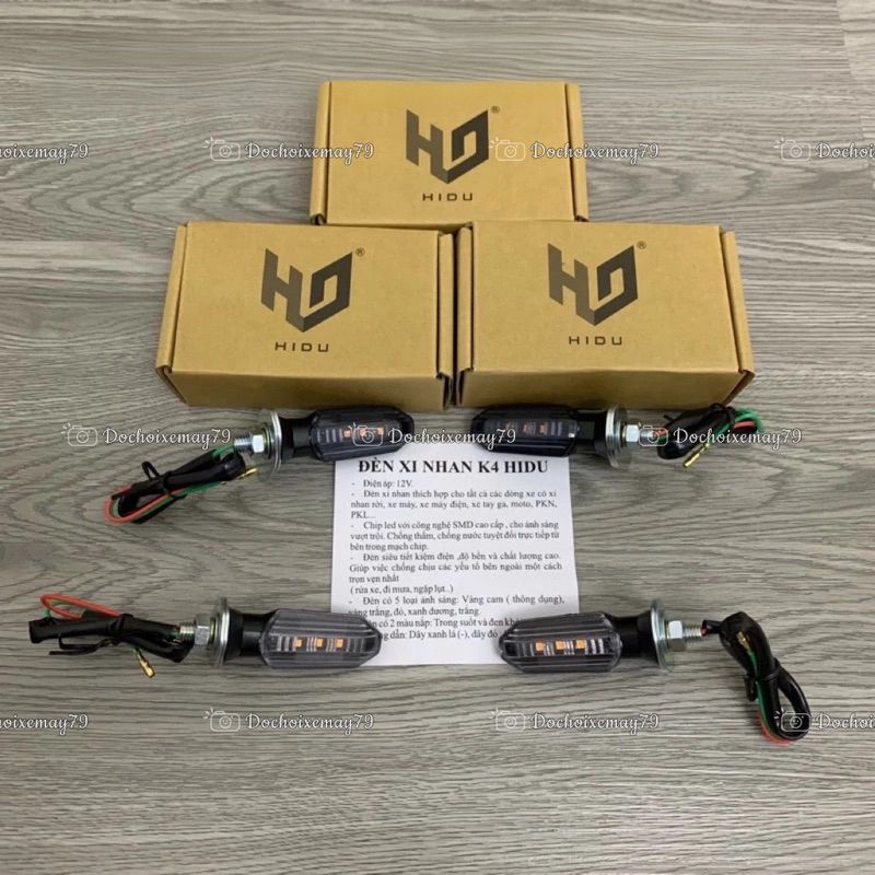 Đèn xi nhan K4 Hidu chính hãng kiểu Vario mini cho các dòng xe Winner X ...