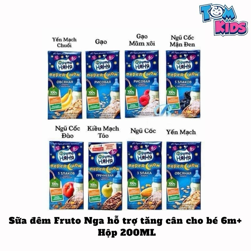 HỎA TỐC HCM Thùng 18 Hộp Sữa đêm Ngũ Cốc FRUTO Nga 200ml DATE 1/2025 | Shopee Việt Nam