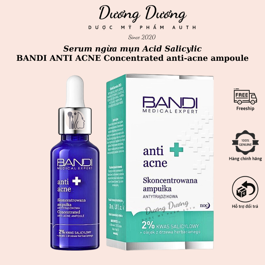 Serum hỗ trợ giảm mụn, ngừa thâm BANDI ANTI ACNE Concentrated anti-acne ...