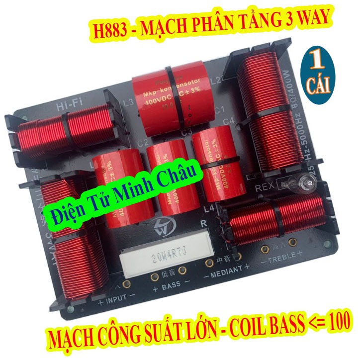 MẠCH PHÂN TẦN 3 LOA - 1 BASS 1 TRUNG 1 TREBLE H883 CAO CẤP NHẬP KHẨU ...