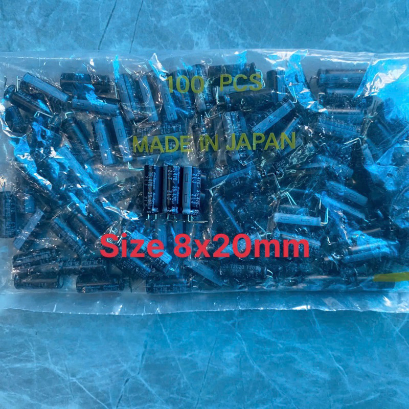 Set 10 Tụ Điện 35V470UF Rubycon 8x20mm 470UF 35V Made in Japan | Shopee ...