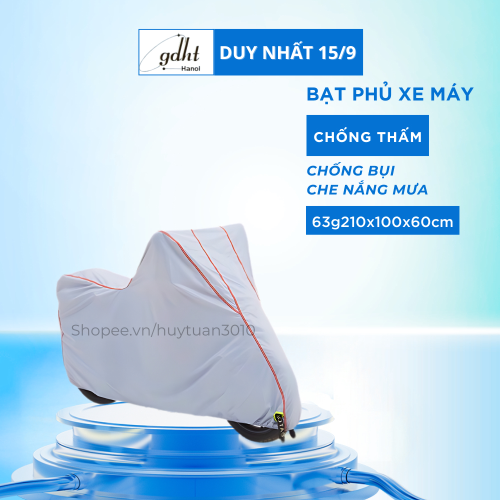 Bạt che xe máy che mưa tránh nắng bạt phủ xe chống bụi siêu bền tránh ...