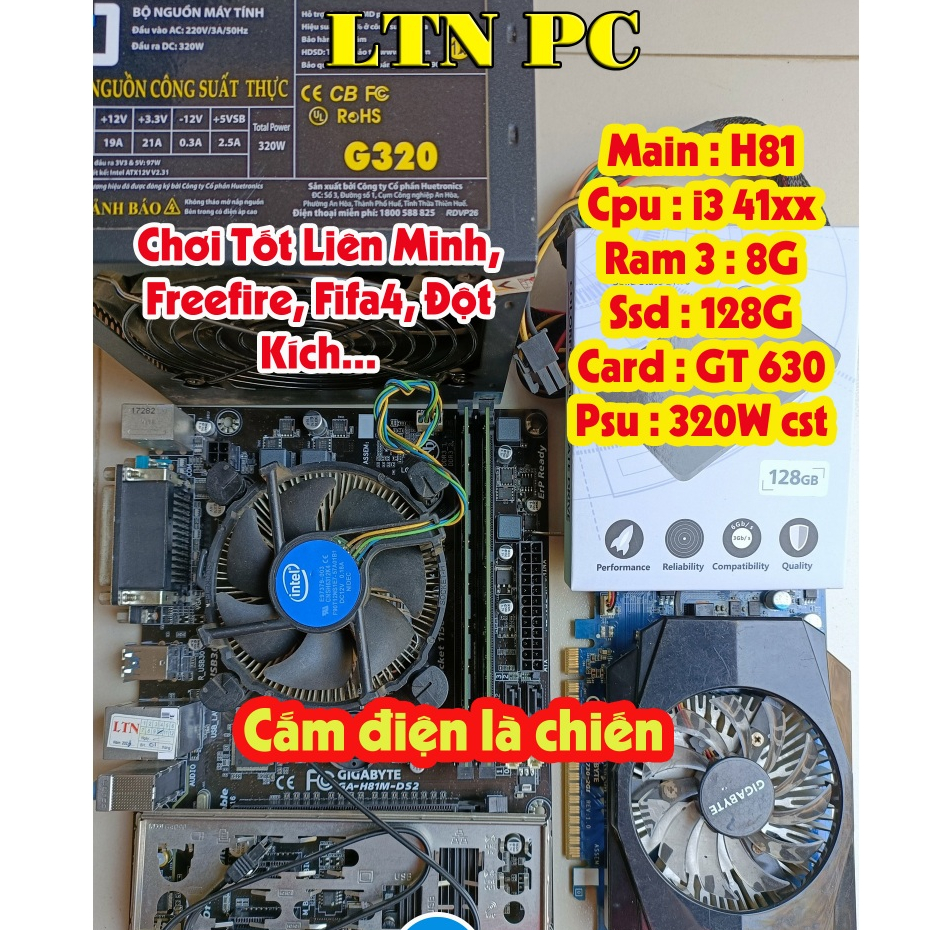 Combo G31, G41, H61, H81..Chơi Game, xem Youtube và làm việc văn phòng ...