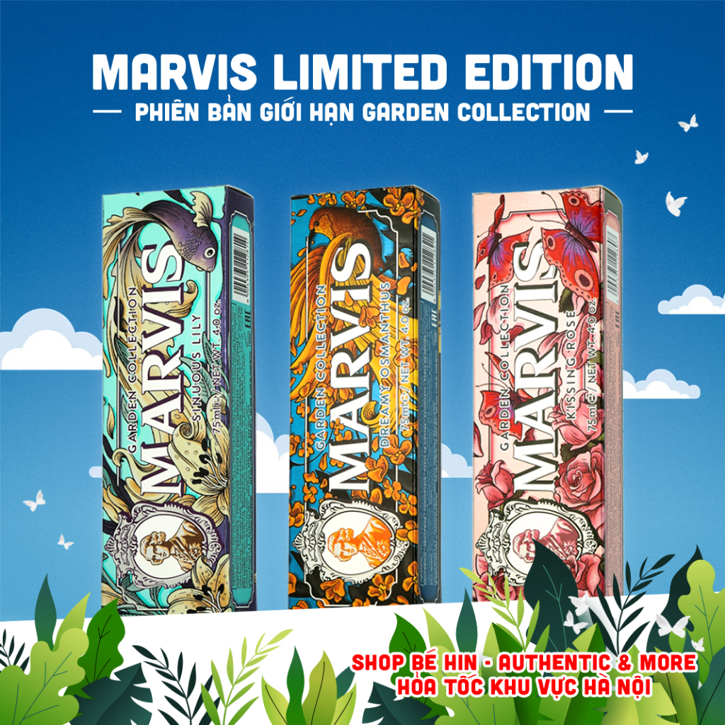 Kem đánh răng Marvis Limited phiên bản giới hạn Garden Collection 75ml ...
