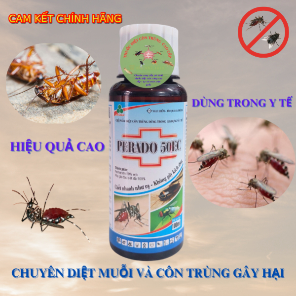 (Chính hãng) Perado 50EC 100ml - Thuốc diệt Muỗi và côn trùng gây hại ...