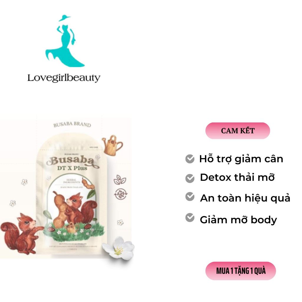 Giảm cân Busaba hỗ trợ giảm cân cấp tốc tan mỡ đùi bắp tay bắp chân ...