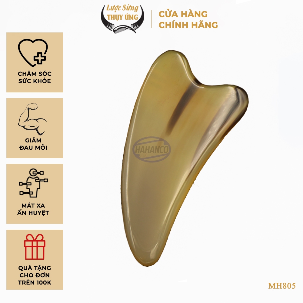 Mát Xa Cạo Gió Sừng Tim Làm Mịn Da Mặt Và Chống Lão Hóa - Lược Sừng ...