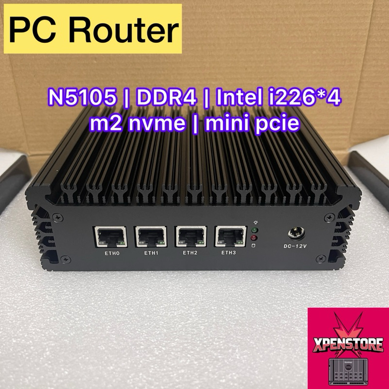 Router Mikrotik, pfsense, openwrt, 4 NIC 2.5G, CPU N5105 gen 11, 2.9Ghz ...