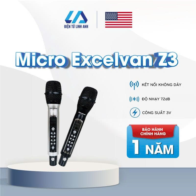 Micro Excelvan Z3 Chính Hãng Bảo Hành 6 Tháng - Linh Anh Audio | Shopee ...