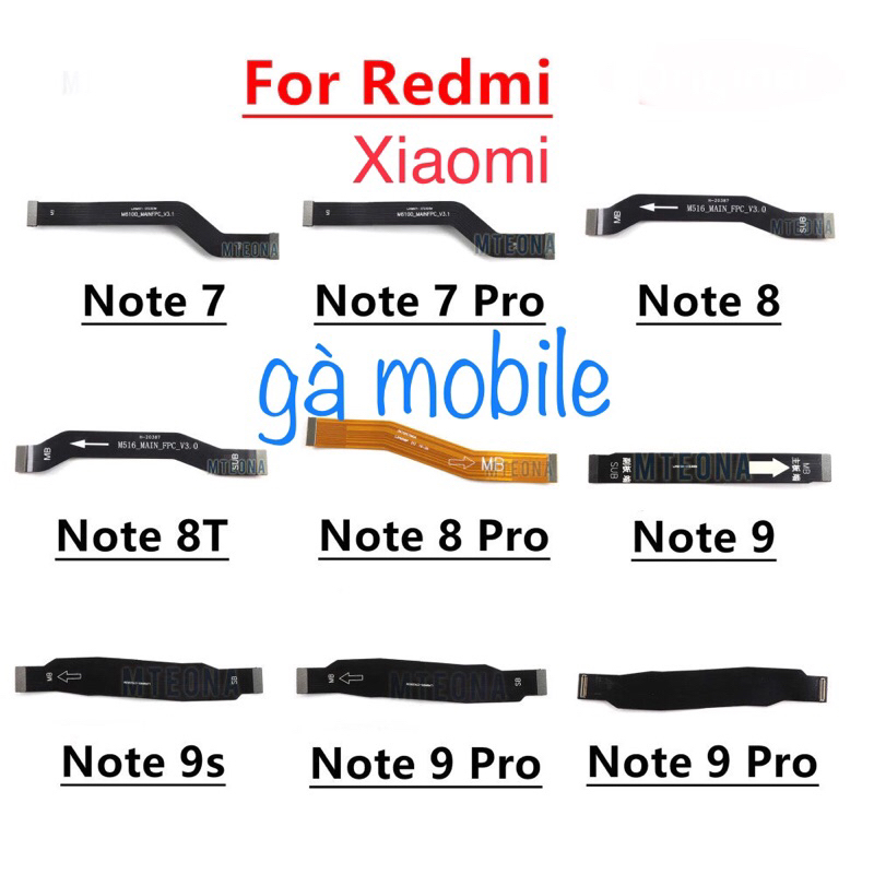 Cáp nối main Xiaomi Redmi Note 7 8 8T 9 9s Pro Main Board Mainboard Bo ...