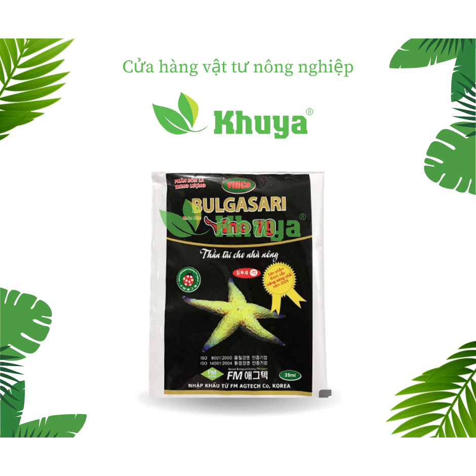 Phân bón lá trung lượng BULGASARI Vino 79 gói 25ml Vinco 79 | Shopee ...