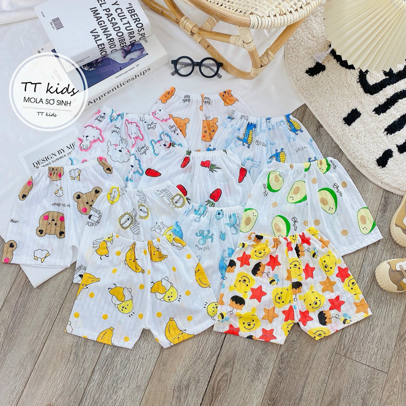 QUẦN ĐÙI GIẤY COTON Bé Trai, Bé Gái size từ 4kg-15kg | Shopee Việt Nam