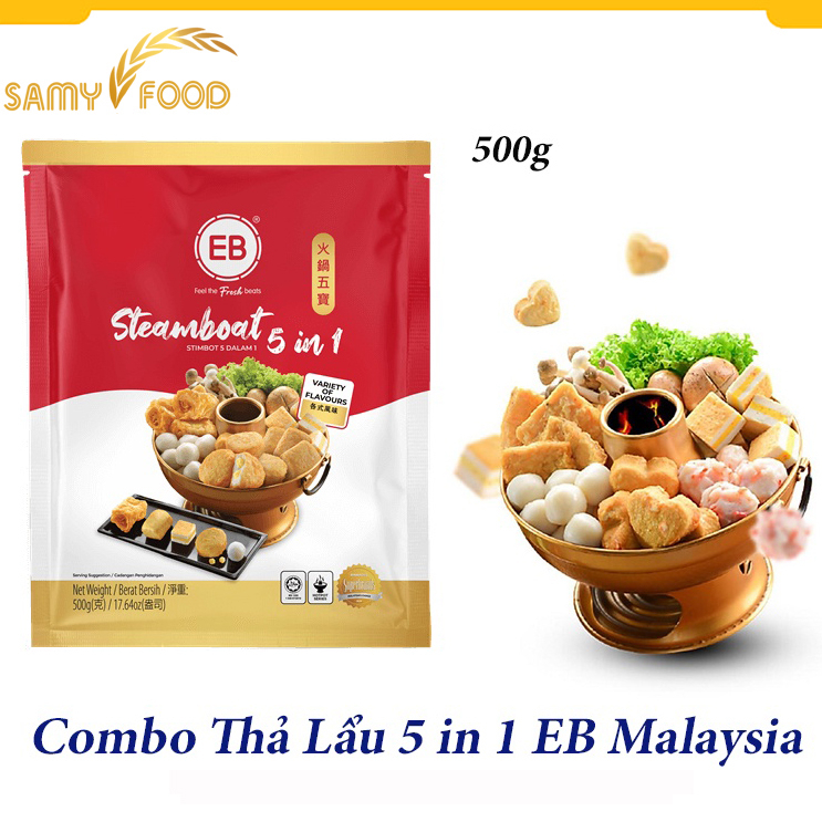 Combo viên thả lẩu 5 in 1 EB 500g - STEAMBOAT 5 IN 1 EB Malaysia 500g ...