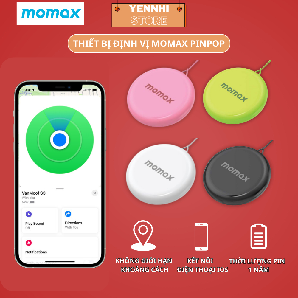 Thiết Bị Định Vị GPS Momax PINPOP - Định Vị Toàn Cầu - Định Vị Xe Máy ...