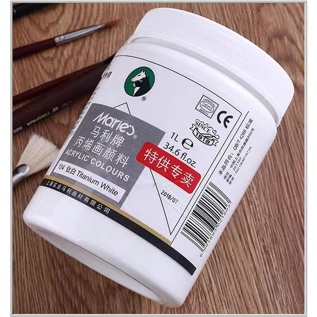 [SGA] [Sale-off] Sơn acrylic Marie's No.A-130L 104-TITANIUM WHITE hũ ...