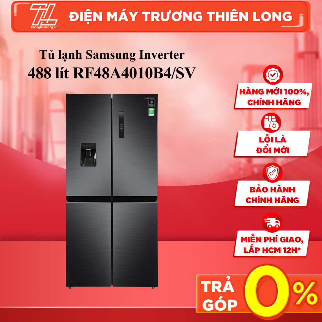 RF48A4010B4/SV - Tủ lạnh Samsung Multidoor Inverter 488 lít RF48A4010B4 ...