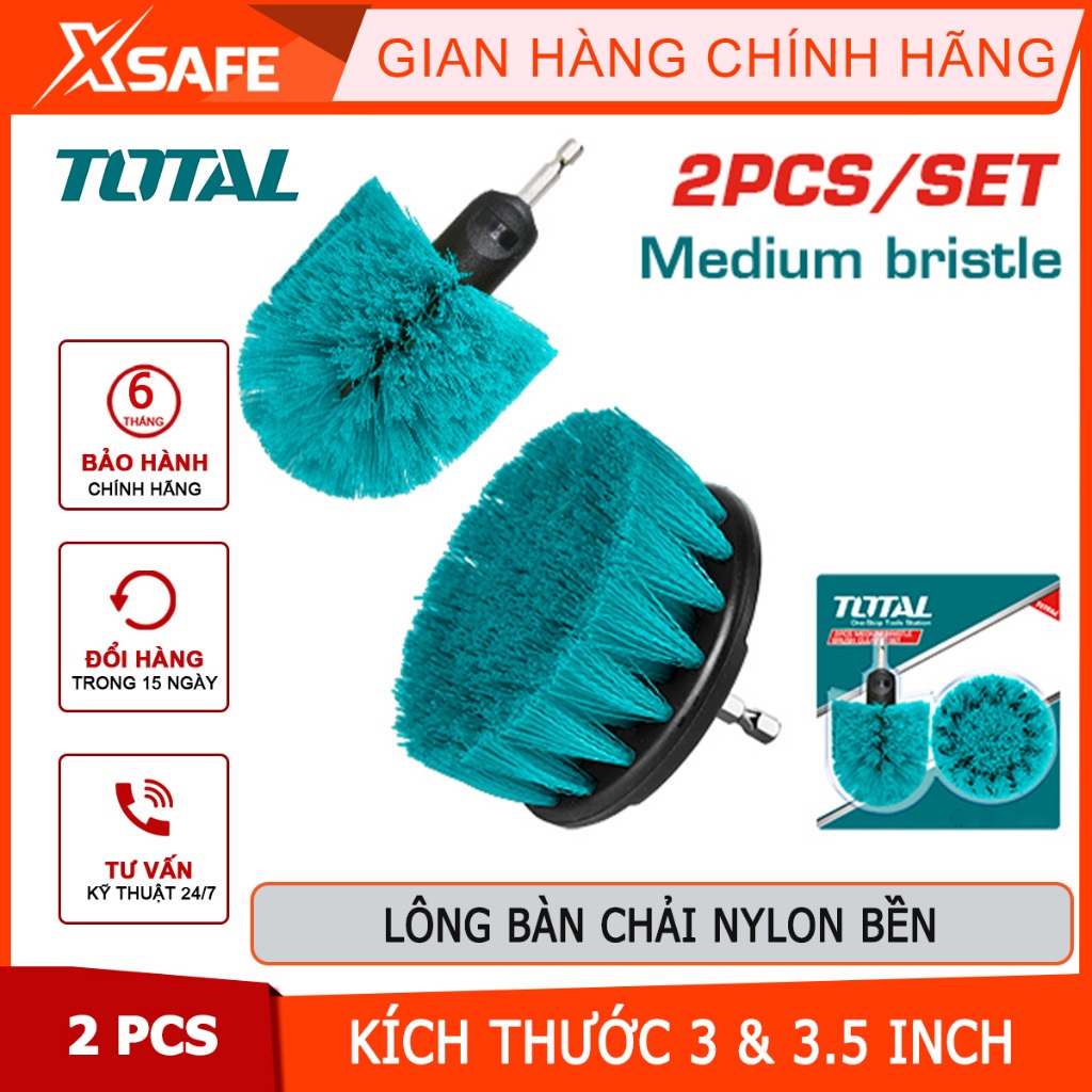 Bộ 2 bàn chải sợi dẻo 3inch & 3.5 inch TOTAL TACM2335 Chính hãng ...