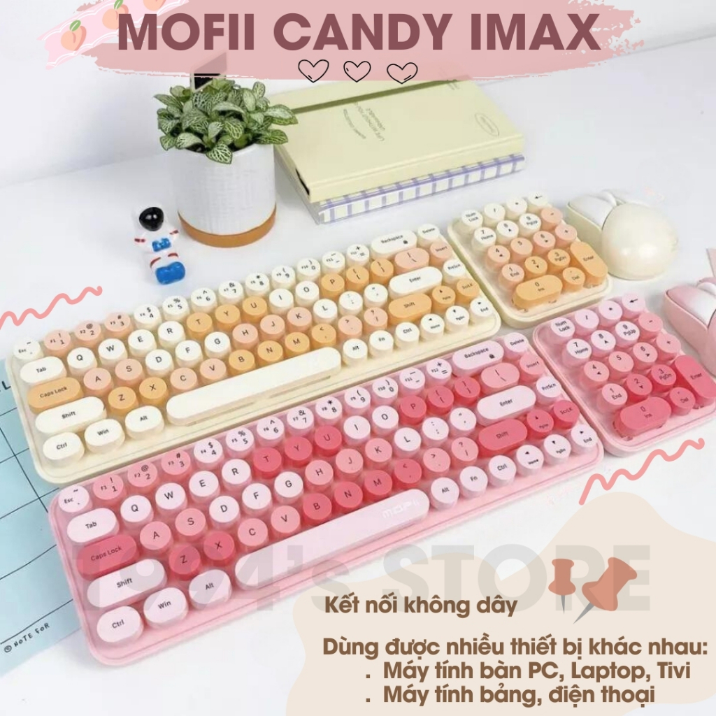 MoFii Candy iMAX 3 in 1 - Combo bàn phím chuột giả cơ kèm numpad - Kết ...