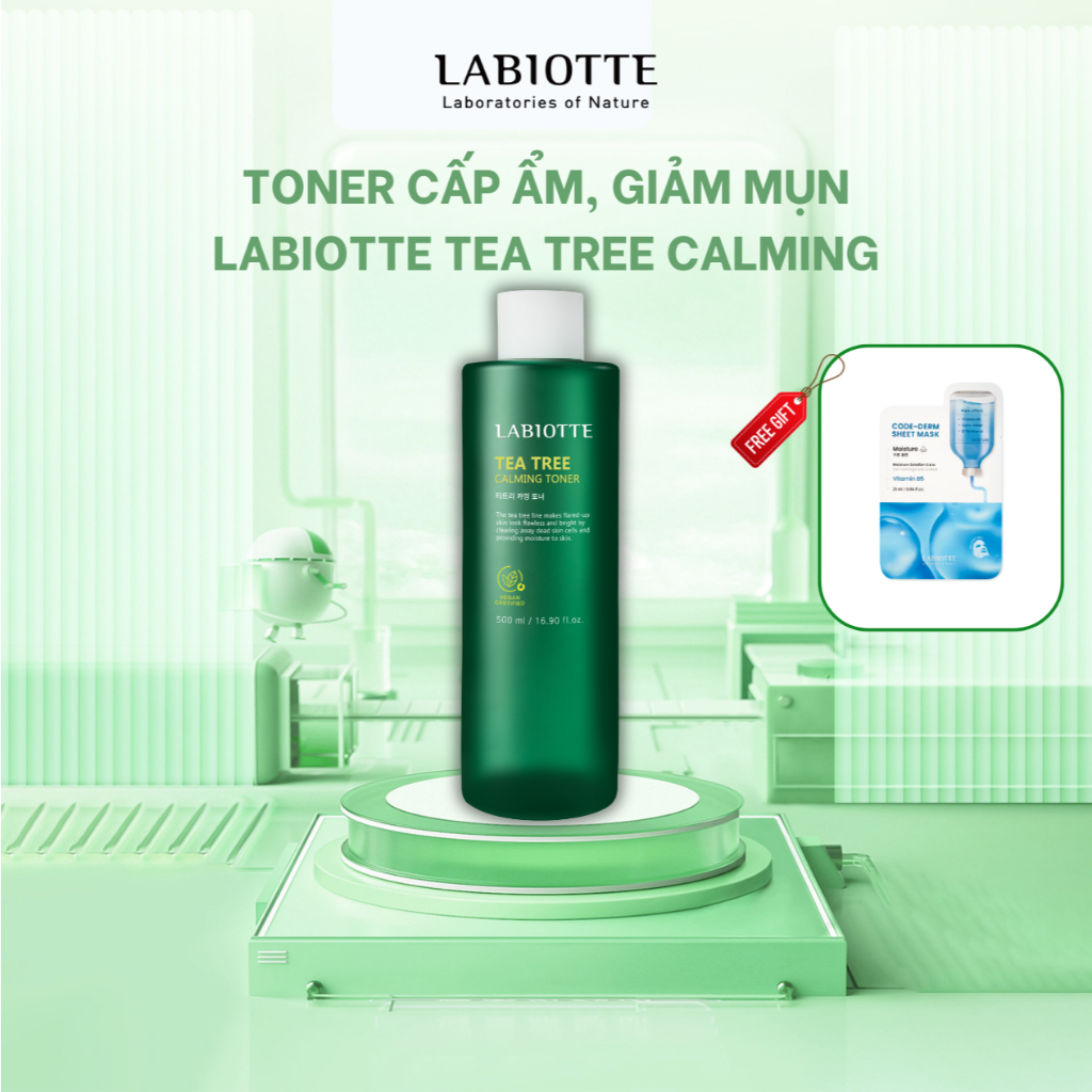 Nước cân bằng dưỡng da điều trị da mụn Labiotte Tea Tree Calming Toner 500ml | Shopee Việt Nam