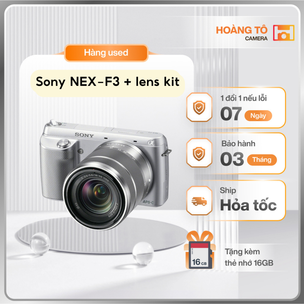 Máy ảnh Sony Nex F3 + Lens cũ khá đẹp | Shopee Việt Nam