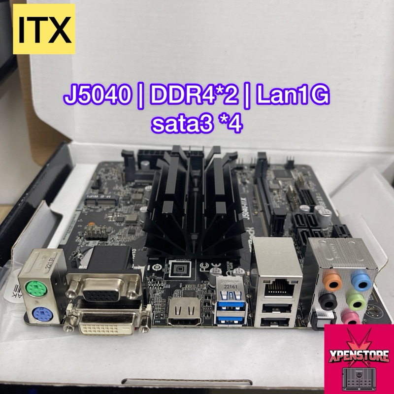 Main ITX ASRock J5040 up to 3.2GHz, NAS synology, Xpenology | Shopee ...