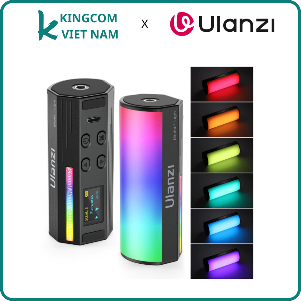 ULANZI I-LIGHT MAGNETIC RGB TUBE LIGHT (2500K-9000K) - Đèn Led Ống Từ ...