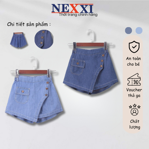 Quần Váy Jean 1 Túi Tà Kiểu Bé Gái Nexxi | Shopee Việt Nam