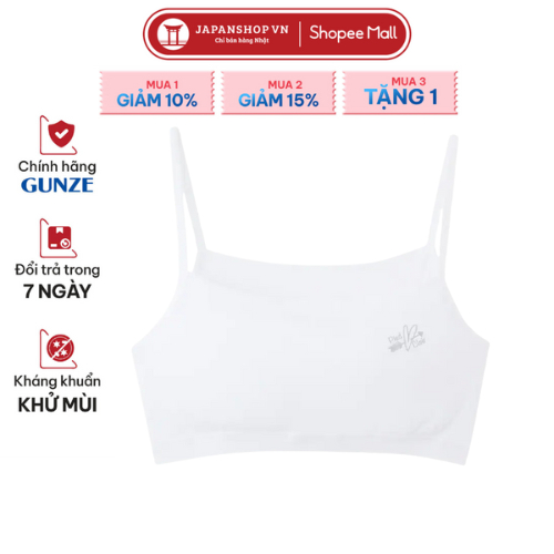 Áo Lót Lá Học Sinh 100% Cotton Có Sẵn Mút Đệm Dành Cho Bé Tuổi Dậy Thì (32-55kg) Pied Clair ...