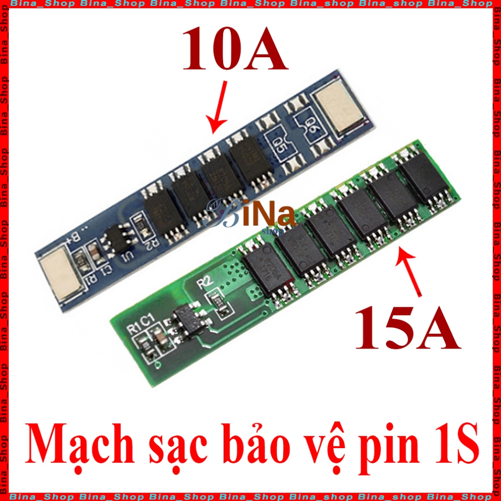 Mạch sạc bảo vệ pin 1S 18650 3.7V 7.5A/10A/15A | Shopee Việt Nam