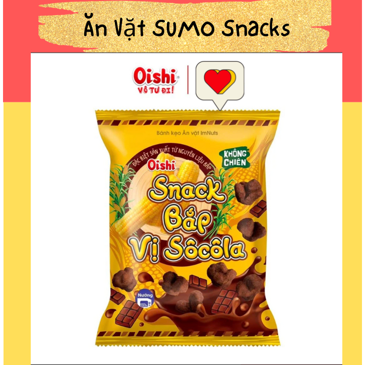 Bim Bim Snack Bắp Vị Socola Oishi 32g-Ăn Vặt Sumo Snack | Shopee Việt Nam