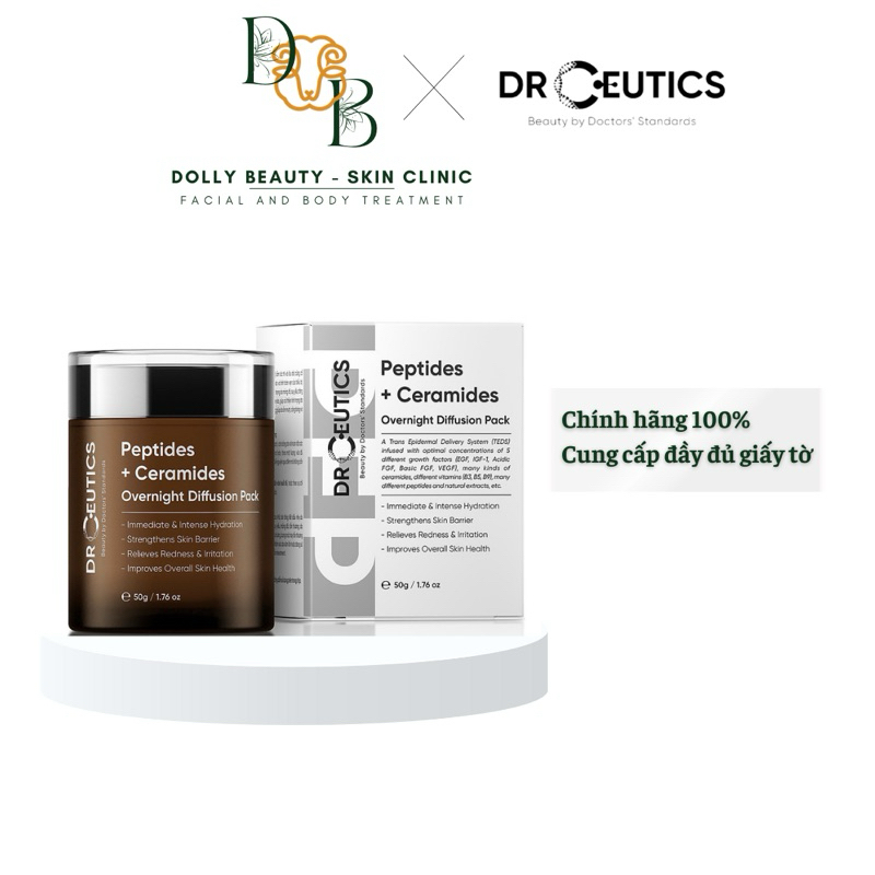 [DRCEUTICS] Kem Dưỡng Phục Hồi PEPTIDES + CERAMIDES OVERNIGHT DIFFUSION ...