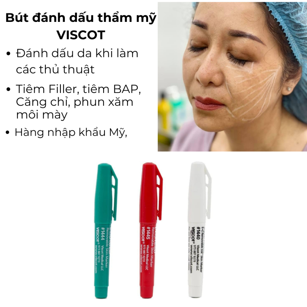 Bút đánh dấu thẩm mỹ Viscot nhập khẩu Mỹ chuyên dùng cho thẩm mỹ viện spa | Shopee Việt Nam