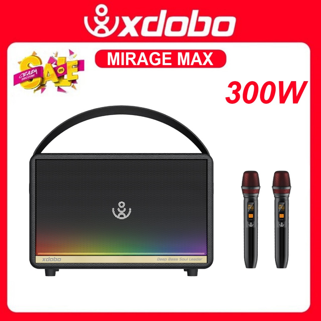 Loa Karaoke Bluetooth 5.3 Xdobo Mirage Max 300W Kèm 2 Micro Không Dây ...