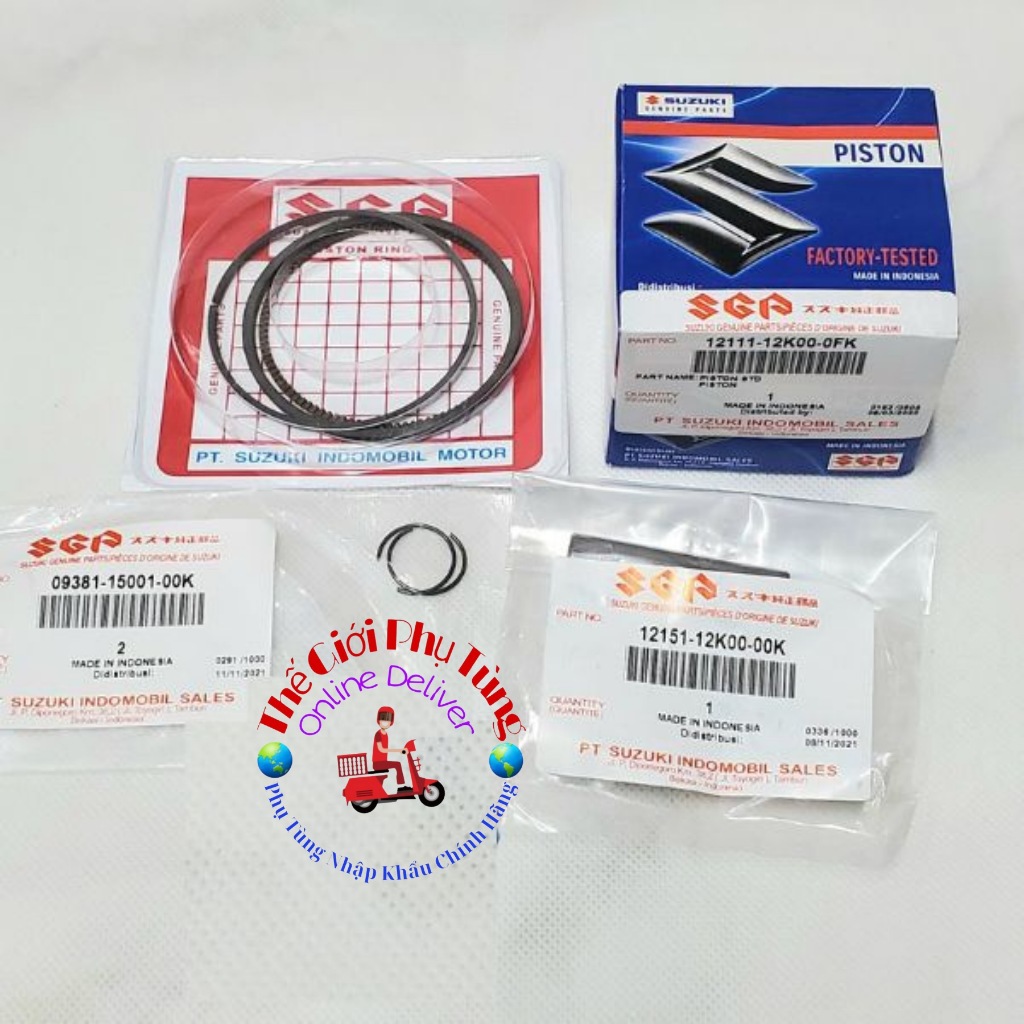Bộ piston bạc Raider fi - Satria fi ắc phe | Shopee Việt Nam