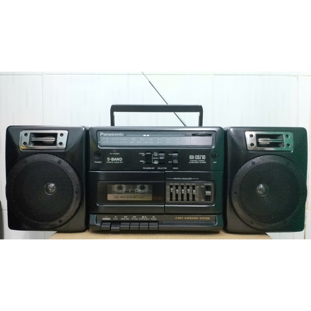 Radio cassette Panasonic RX-CS710 đồ cũ nghe hay ok 100% ( có đường ...