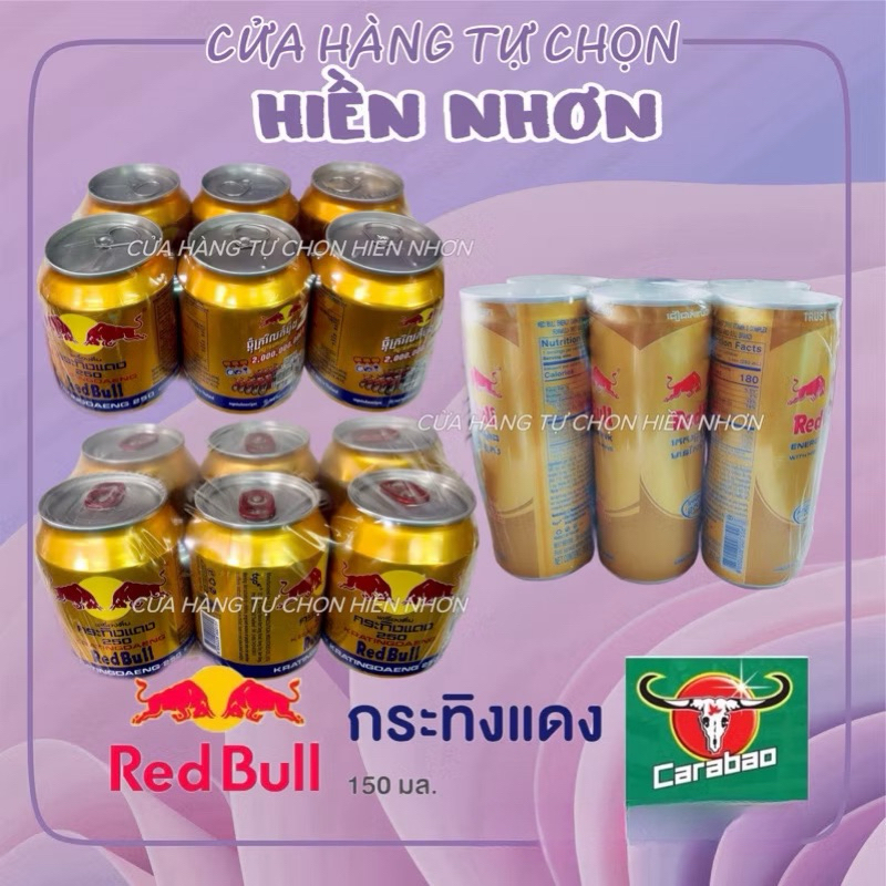 [Tết 2026] Lốc 6 Lon Nước tăng lực Bò Cụng Red Bull Redbull CHÍNH HÃNG ...