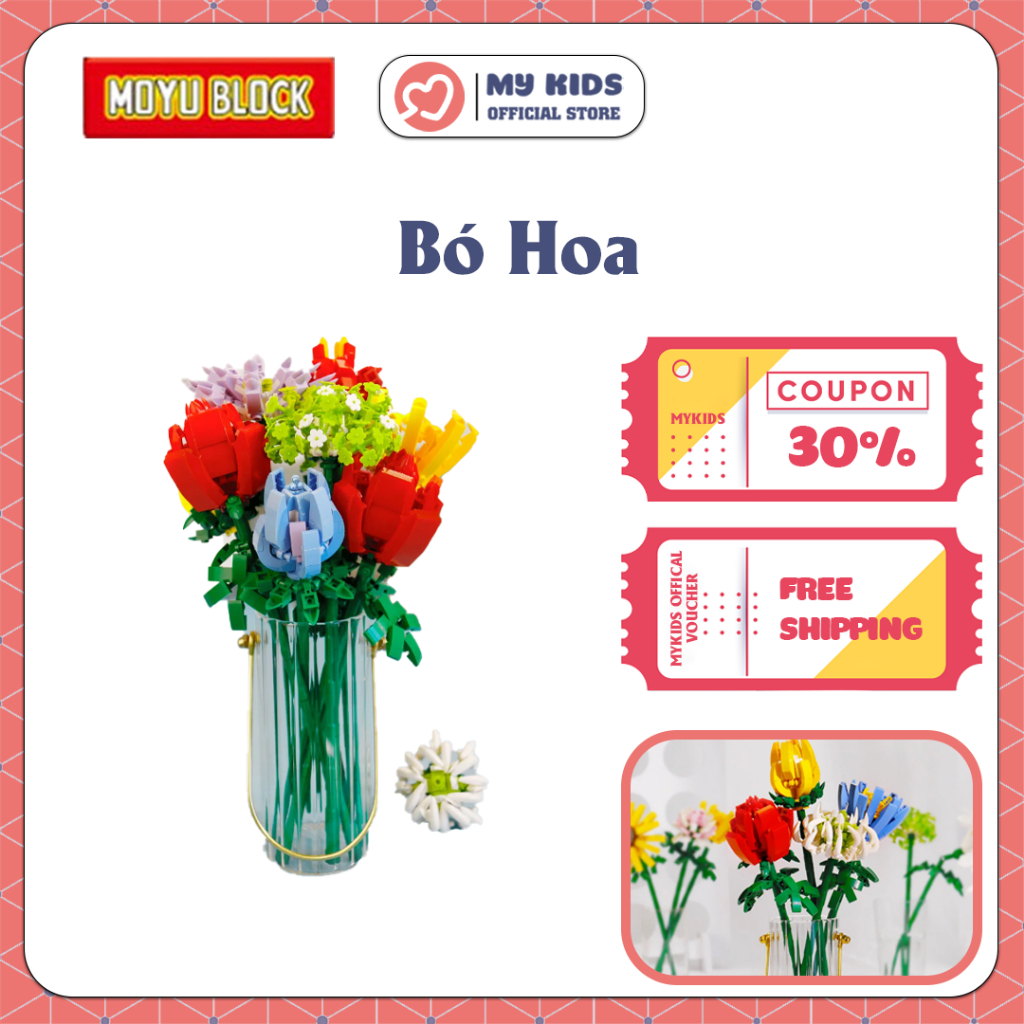 Đồ Chơi Lắp Ráp Bó Hoa – MOYU 87009-87033 | Shopee Việt Nam