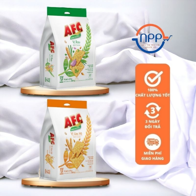 Bánh Quy AFC Dinh Dưỡng Kinh Đô Túi 258g(12 gói) | Shopee Việt Nam