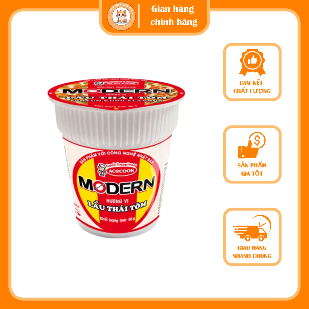 Mì Ly Modern Lẩu Thái Tôm gói 65g | Shopee Việt Nam