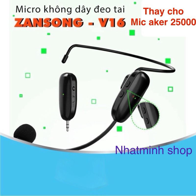 Mic trợ giảng đa năng cho aker 2500. | Shopee Việt Nam