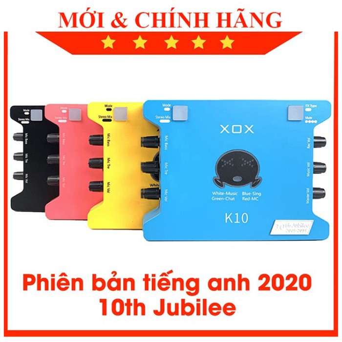Sound Card Hay Trong Tầm Giá XOX K10 10th Jubilee, K1 Có Bluetooth ...