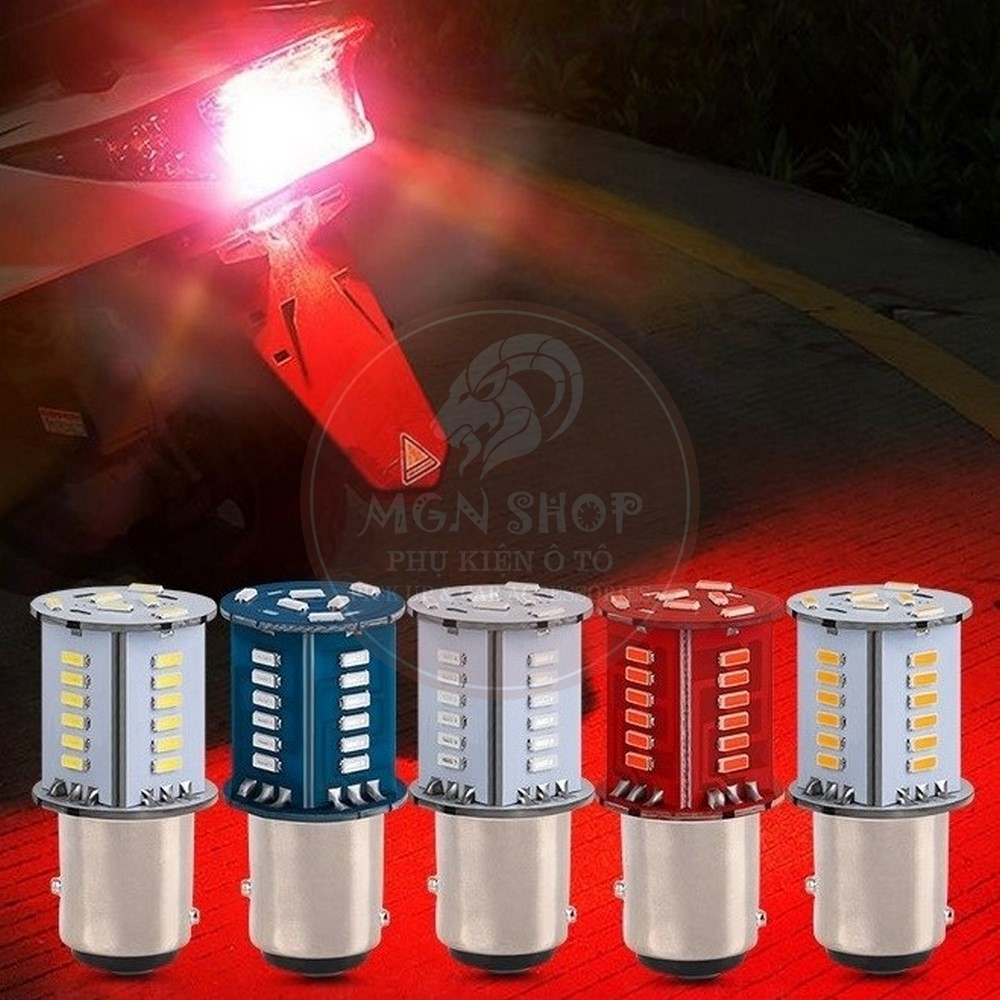 [Đèn LED phanh / hậu] [1157] [30 Chip Led SMD] [Trắng / Đỏ / Vàng ...