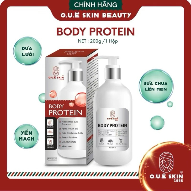 Kem Body Protein (200ml) chiết xuất từ sữa chua lên men, dưa lưới và ...