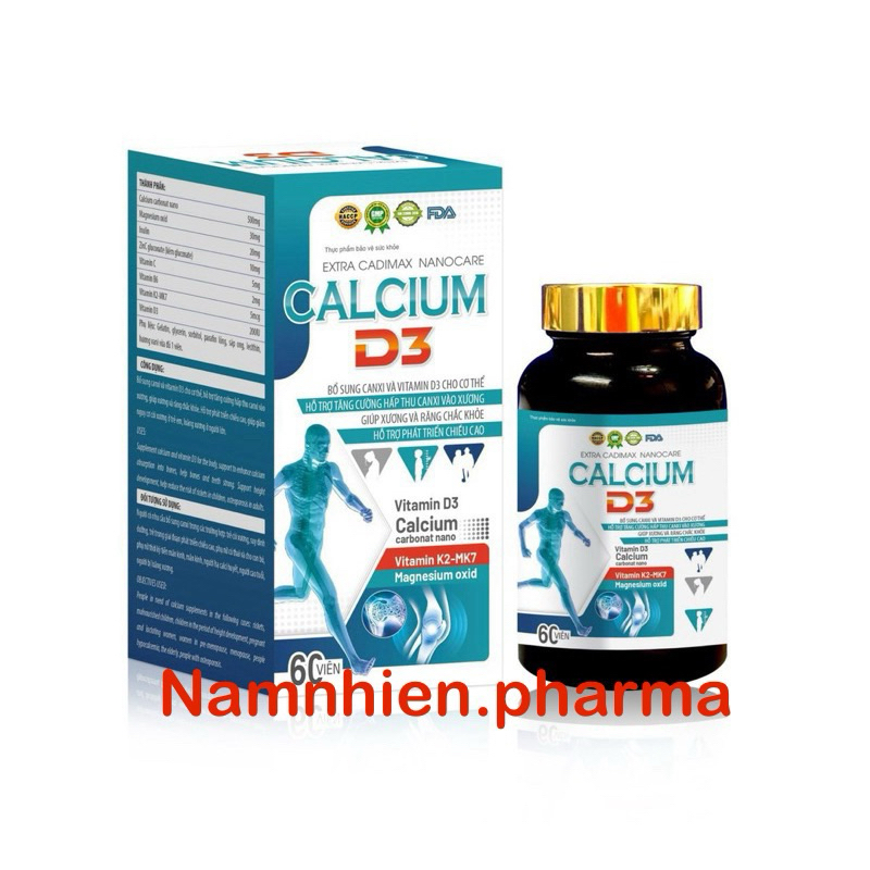 Viên Canxi D3 hỗ trợ bổ sung canxi giúp xương chắc khỏe tăng chiều cao ngừa loãng xương hiệu quả ...