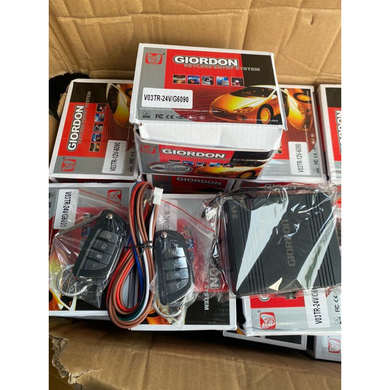 Bộ khiển đóng mở cửa từ xa , lock cửa bảo hành 3 tháng 12v hoặc 24v kèm chuột mẫu g6090 kèm phôi ...